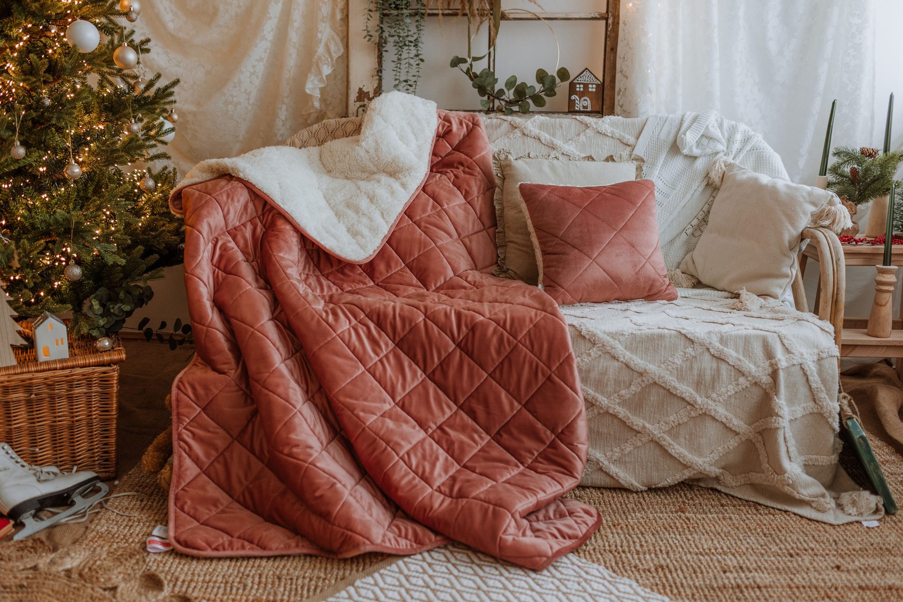 Štep deka LAURA Cigla